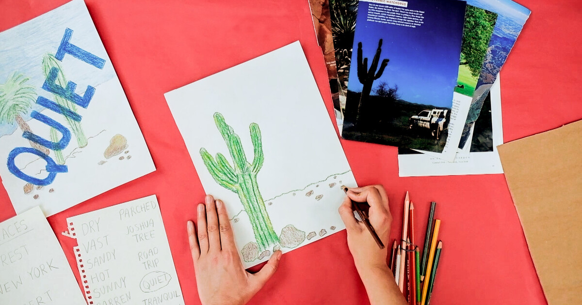 Let’s Make Art! Family Workshop at Home: Ed Ruscha | The Broad